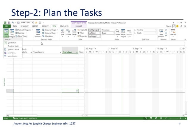 How to Create S Curve by MS Project 2013 | PPSX