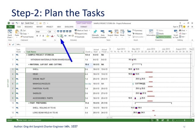 How to Create S Curve by MS Project 2013 | PPSX