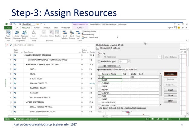 How to Create S Curve by MS Project 2013 | PPSX