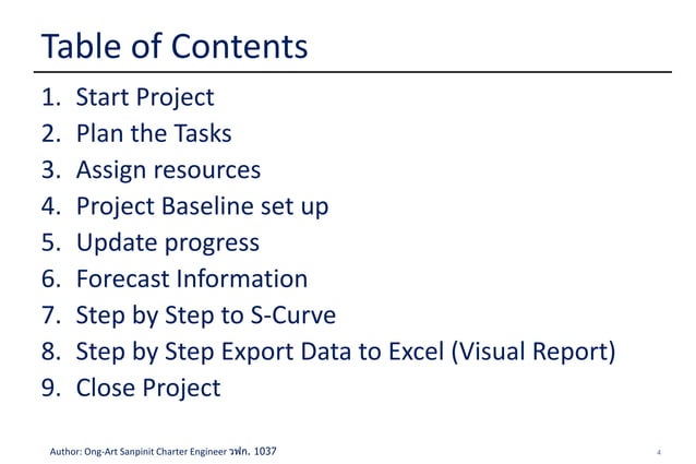 How to Create S Curve by MS Project 2013 | PPSX