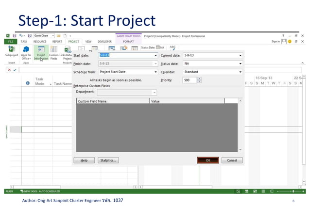How to Create S Curve by MS Project 2013 | PPSX