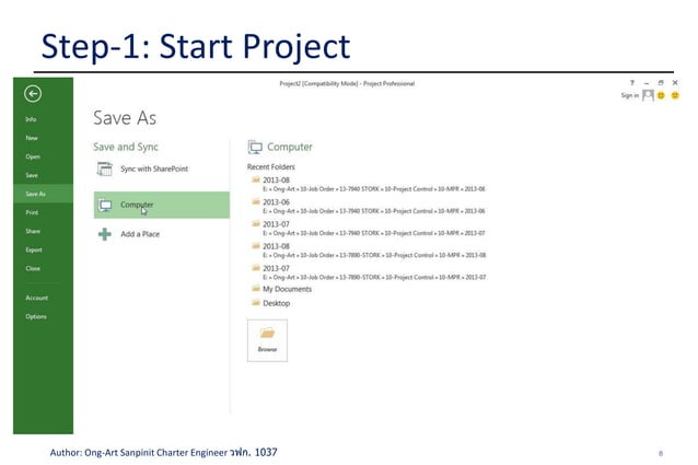 How to Create S Curve by MS Project 2013 | PPSX
