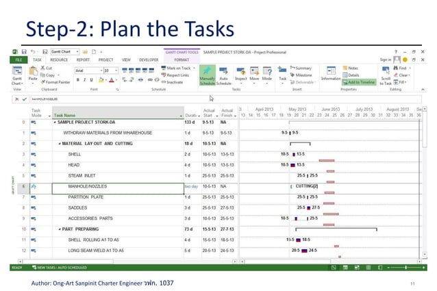 How to Create S Curve by MS Project 2013 | PPT