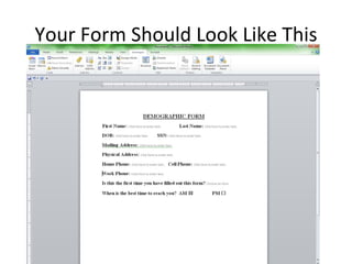 Create fillable form in word - naasavings