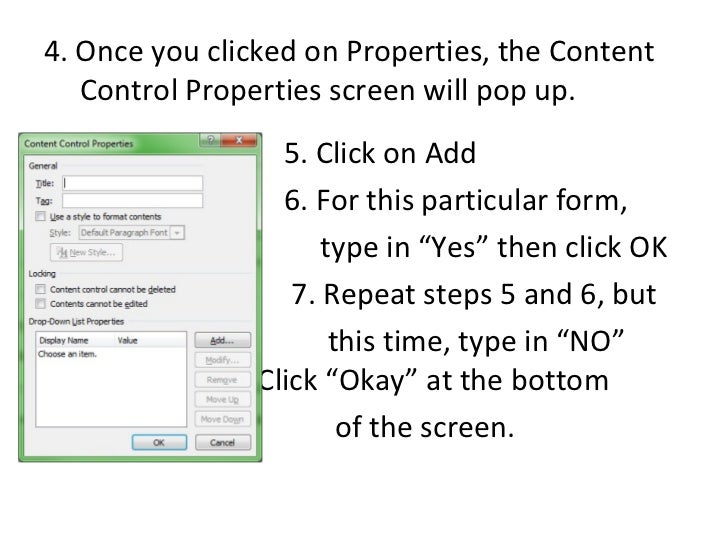 How to create simple fillable forms using word