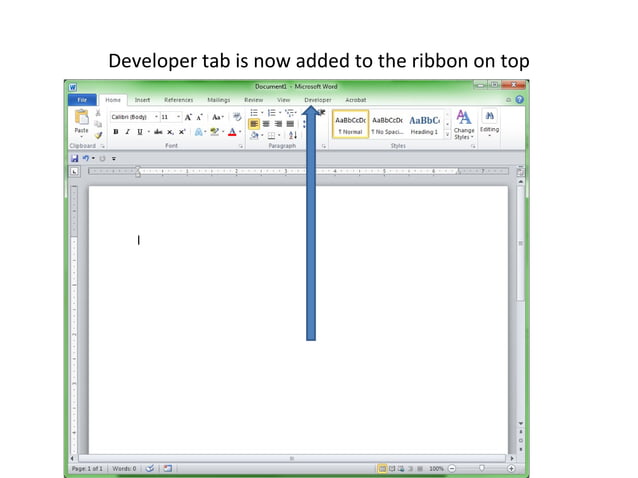 How To Create Simple Fillable Forms Using Word Ppt