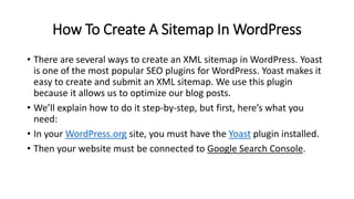 What is Sitemap and How to create sitemap | PPT