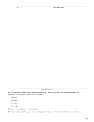 How to Create Sleek MUI Chip Components.pdf | Computing | Technology ...