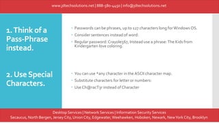 How to create strong passwords | PPTX
