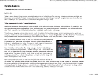 How to create tabs in web design | PPT
