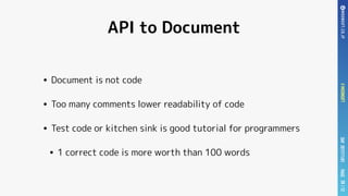 How to Create the API Document from Real API and Localization | PPT