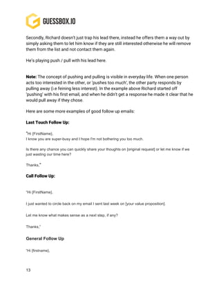 How To Create The Perfect Outbound Email Campaign | PDF