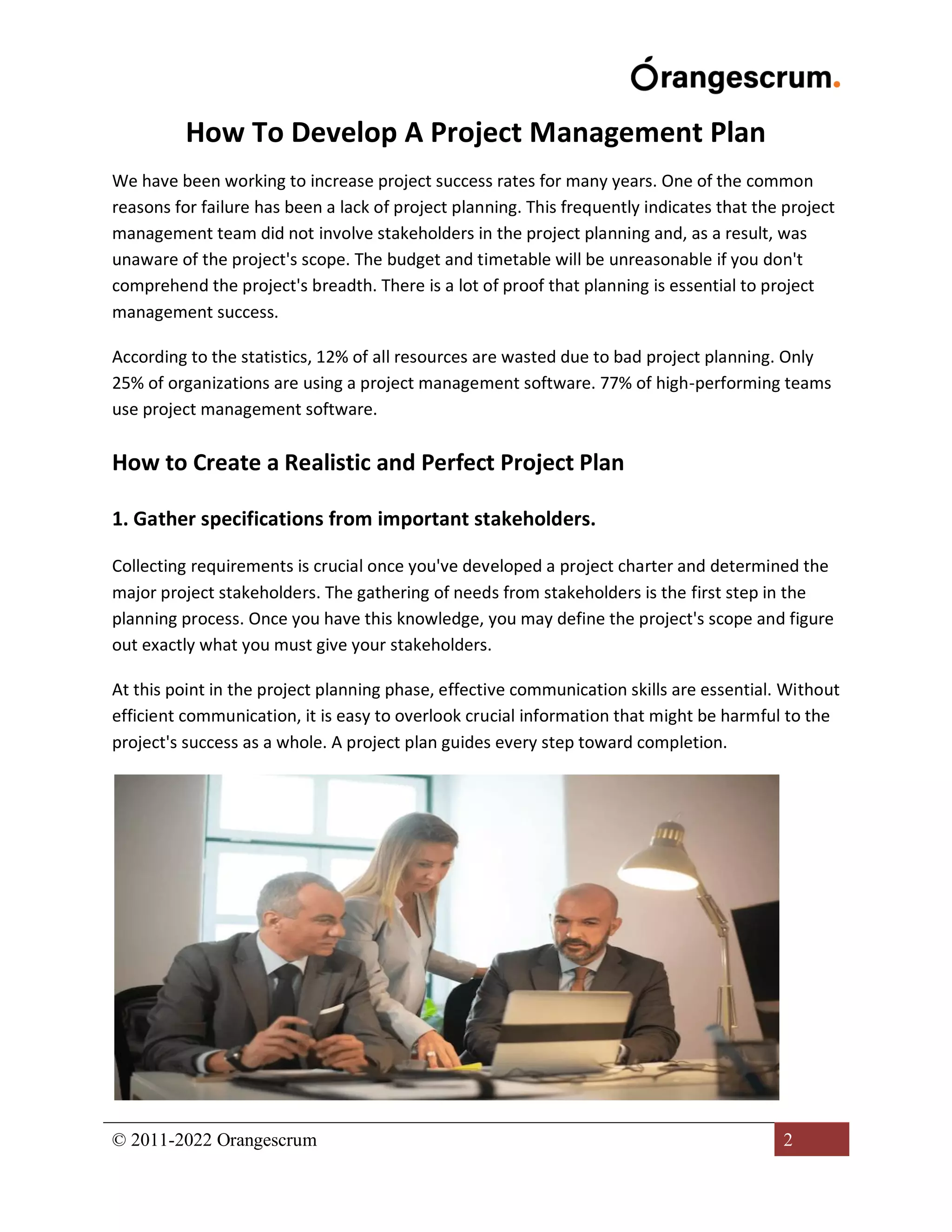 How To Develop A Project Management Plan | PDF | Computer Software and Applications | Computing