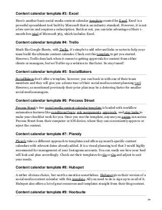 How To Create The Perfect Social Media Content Calendar Process (Free ...