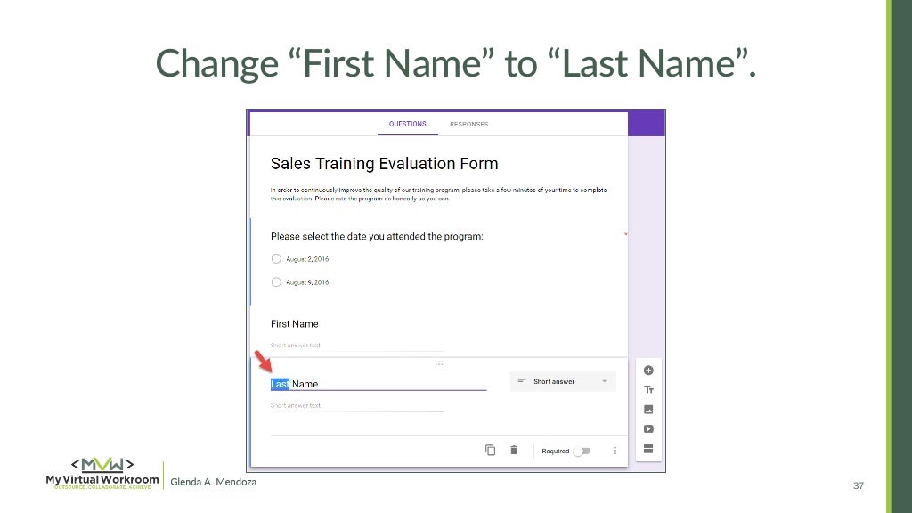How to Create Training Feedback Survey in Google Forms 2016