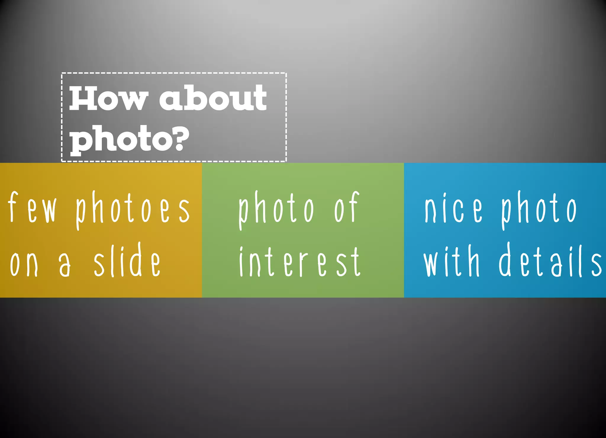 How to create visual aid | PPT