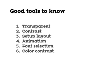 How to create visual aid | PPT