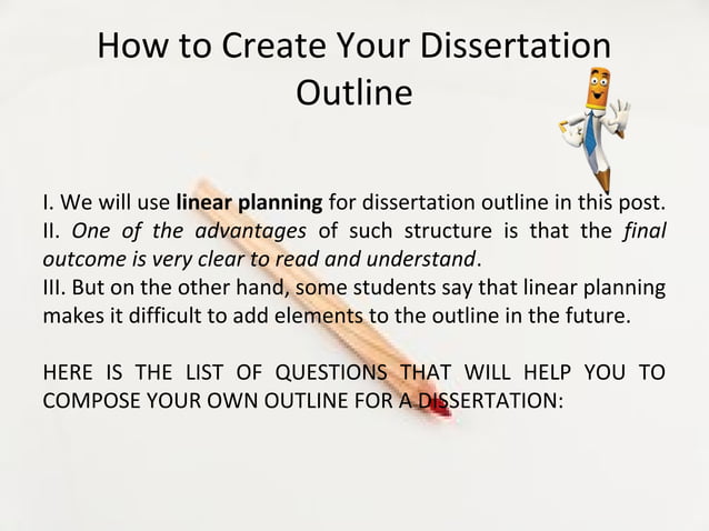 How to create your dissertation outline | PPT
