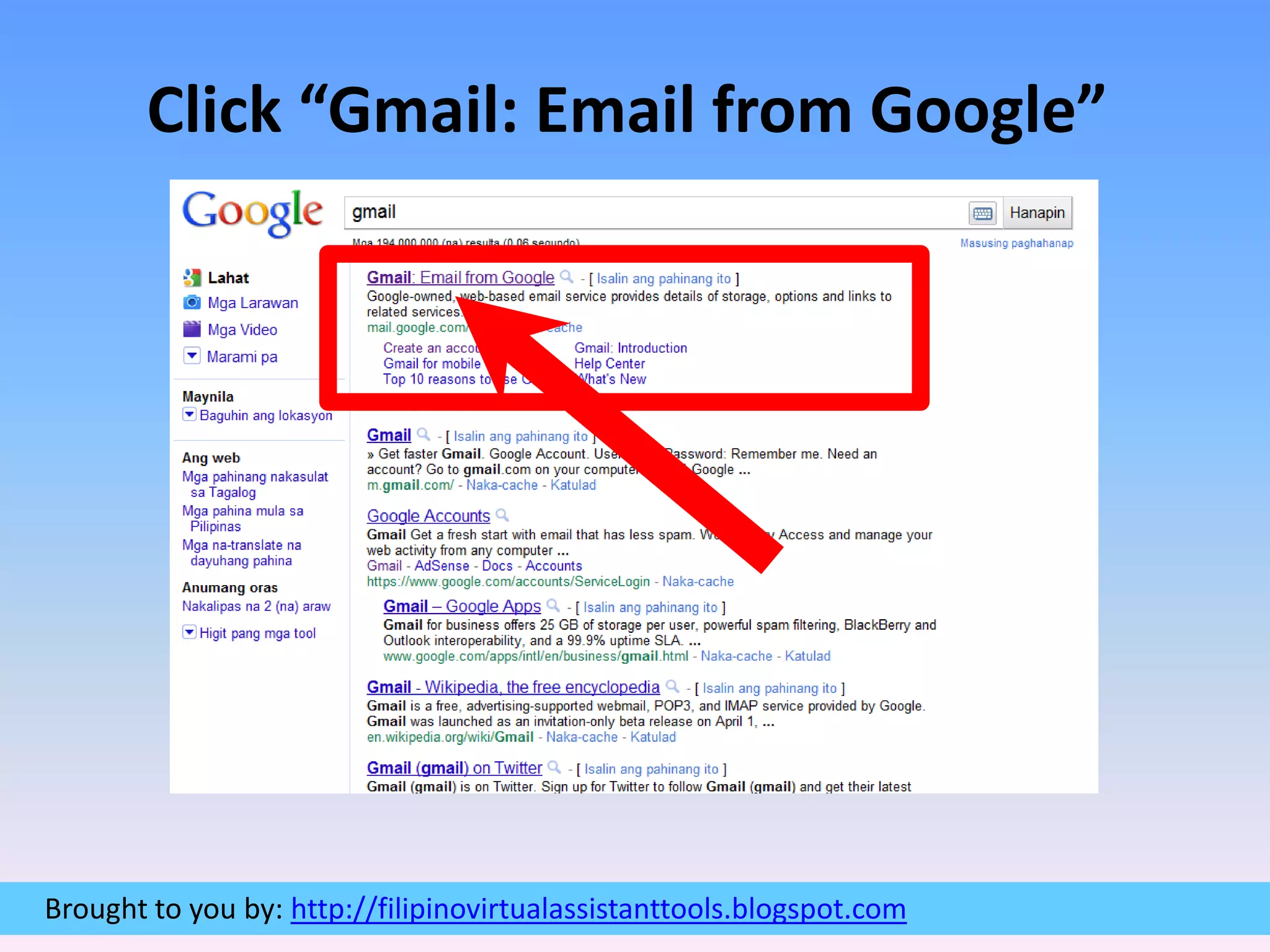 How to create your first gmail account | PPTX