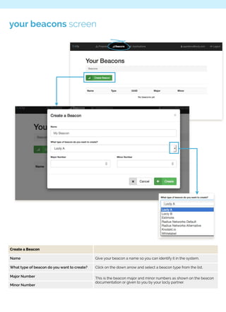 How to Create an iBeacon Project on Locly | PDF