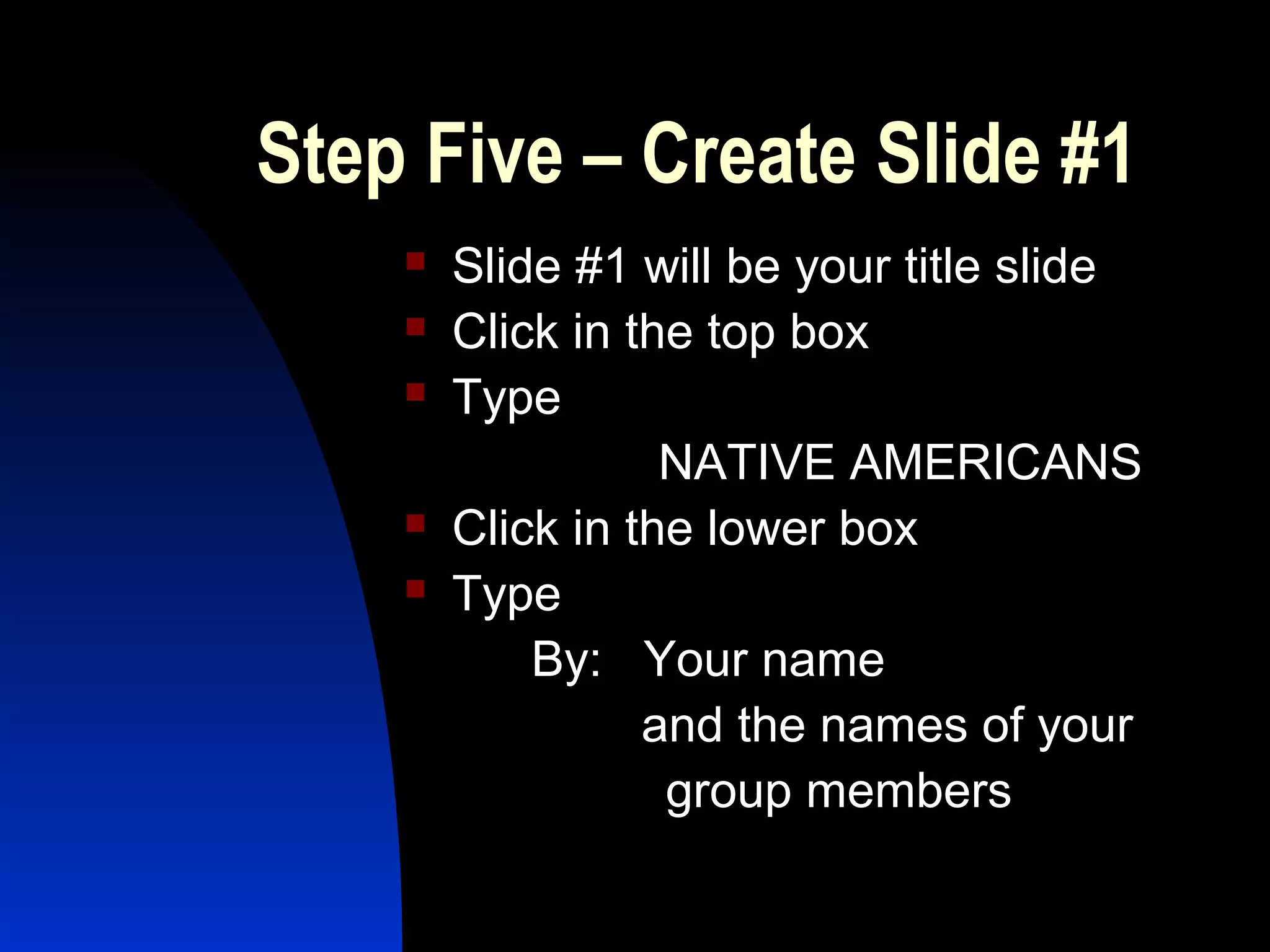 How to create your native american power point | PPT
