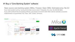 How to create your own bank in Indonesia in less than Rp 4,000,000 ($400) | PPT