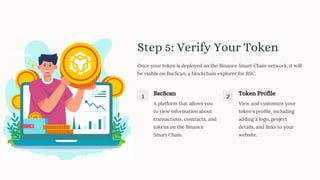 How to Create Your Own BEP-20 Token on Binance Smart Chain | PPT