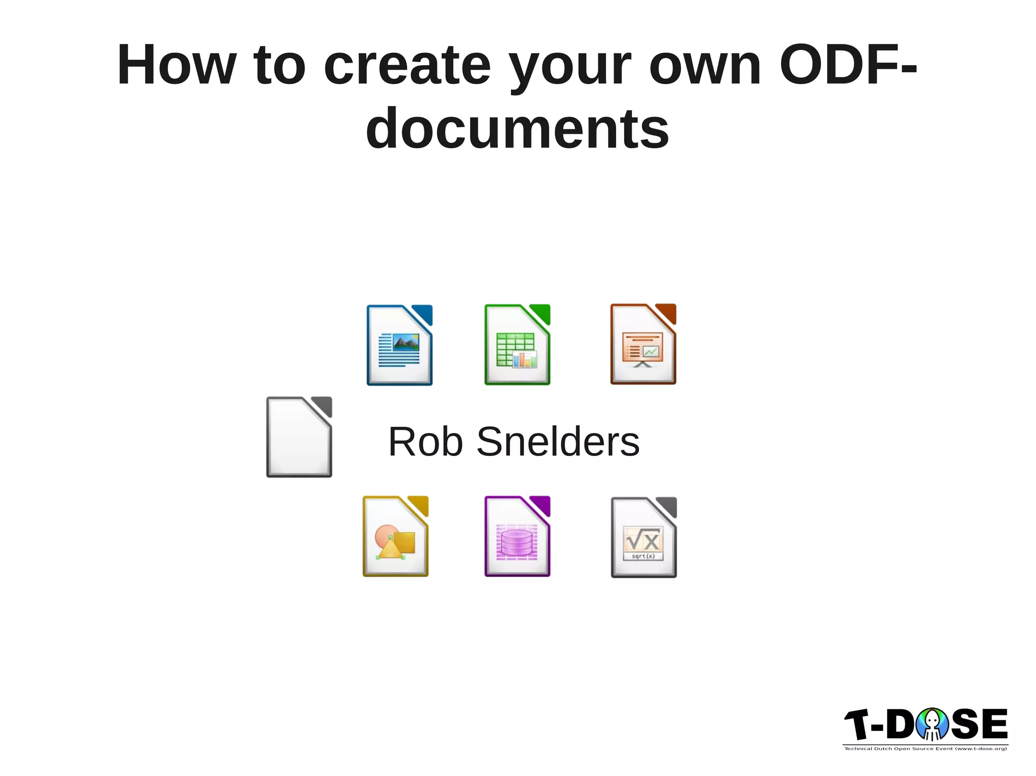 How to create your own ODF | PPT