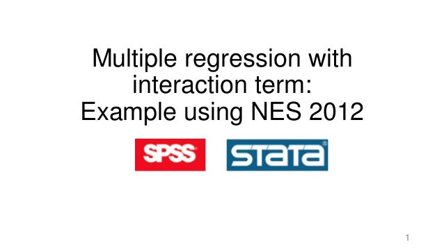 Multiple Regression Creating A Dummy Variable And An Interaction 6341