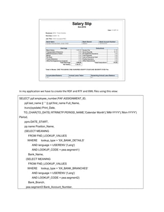 How to create payslip through self service | DOC