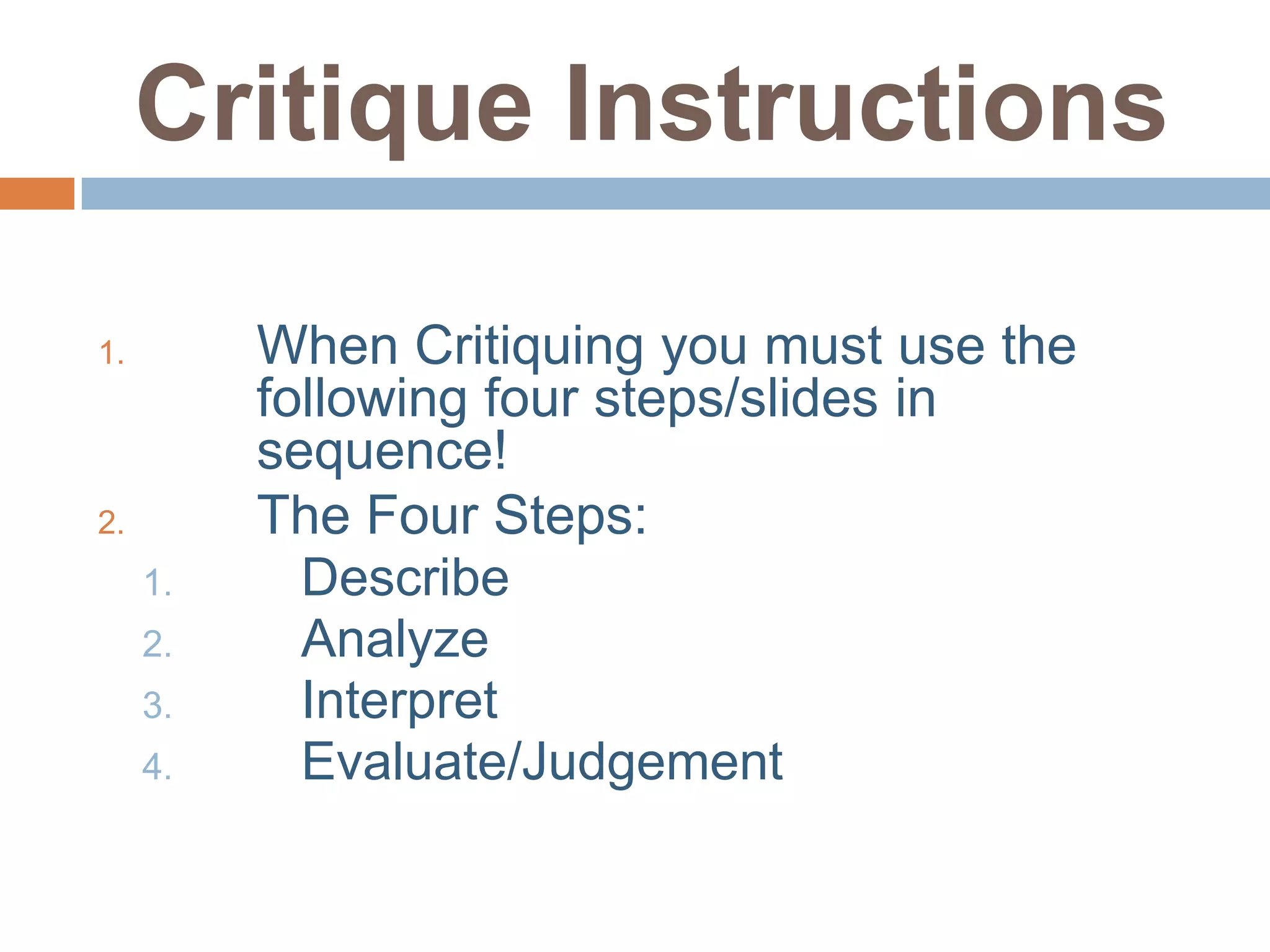 How to Formally Critique Art | PPTX