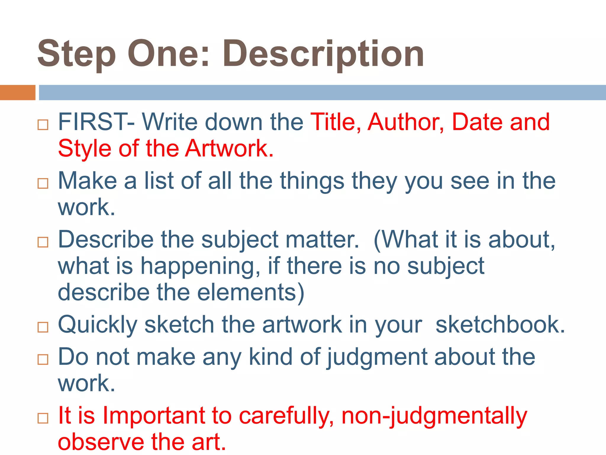 How to Formally Critique Art | PPTX