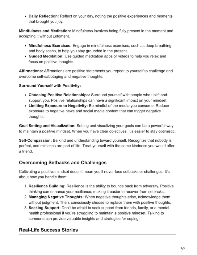 How to Cultivate a Positive Mindset.pdf