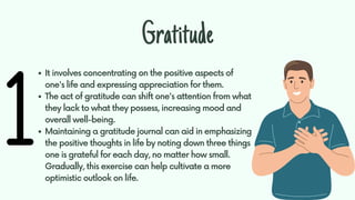 How to cultivate a Positive Mindset for a Better Mental Health | PDF