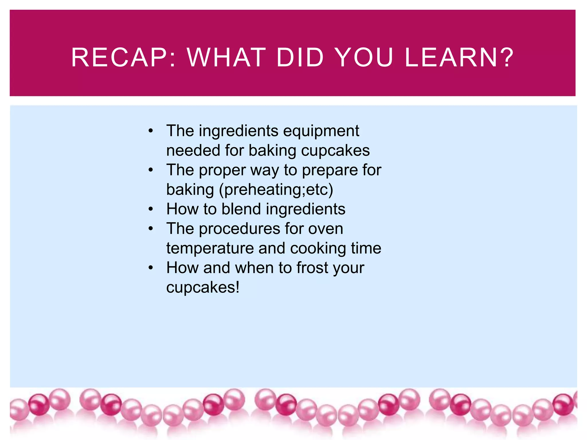 How to cupcake slide | PPTX