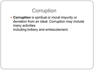 How to curb corruption | PPTX