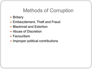 How to curb corruption | PPTX