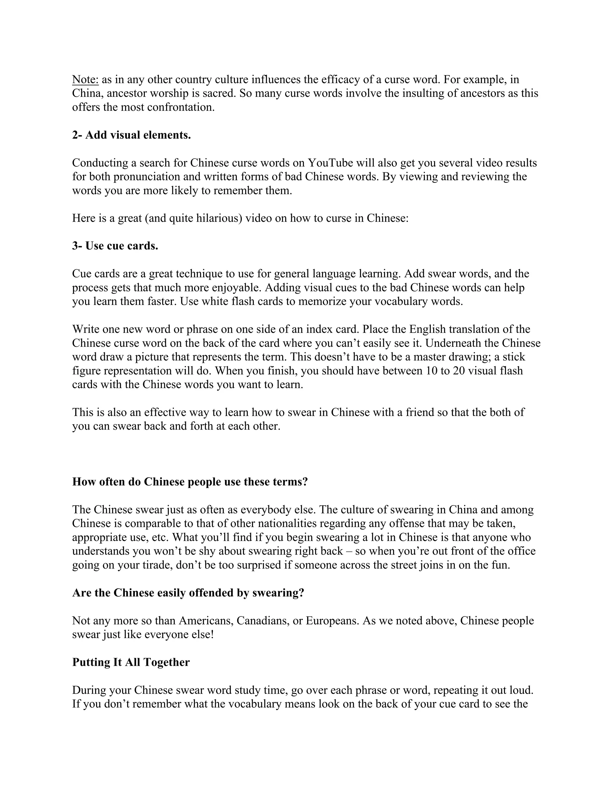 How To Curse In Chinese | PDF