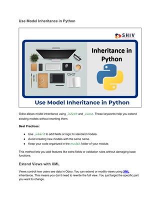 A Comprehensive Guide to Safe Odoo ERP Customization Practices | PDF