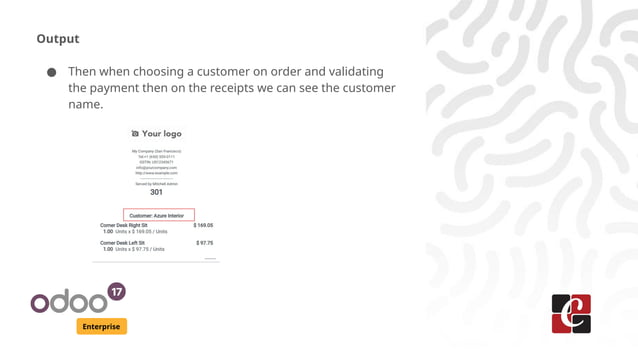 How to Customize POS Receipts in the Odoo 17 | PPTX