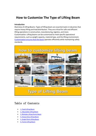 How to Customize The Type of Lifting Beam.pdf