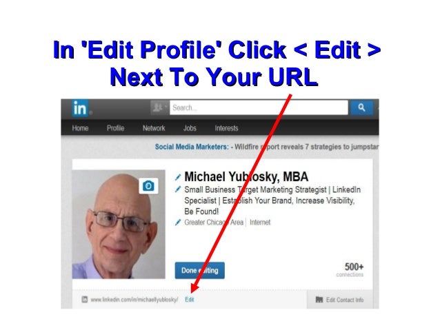 How to customize your linkedin public profile url