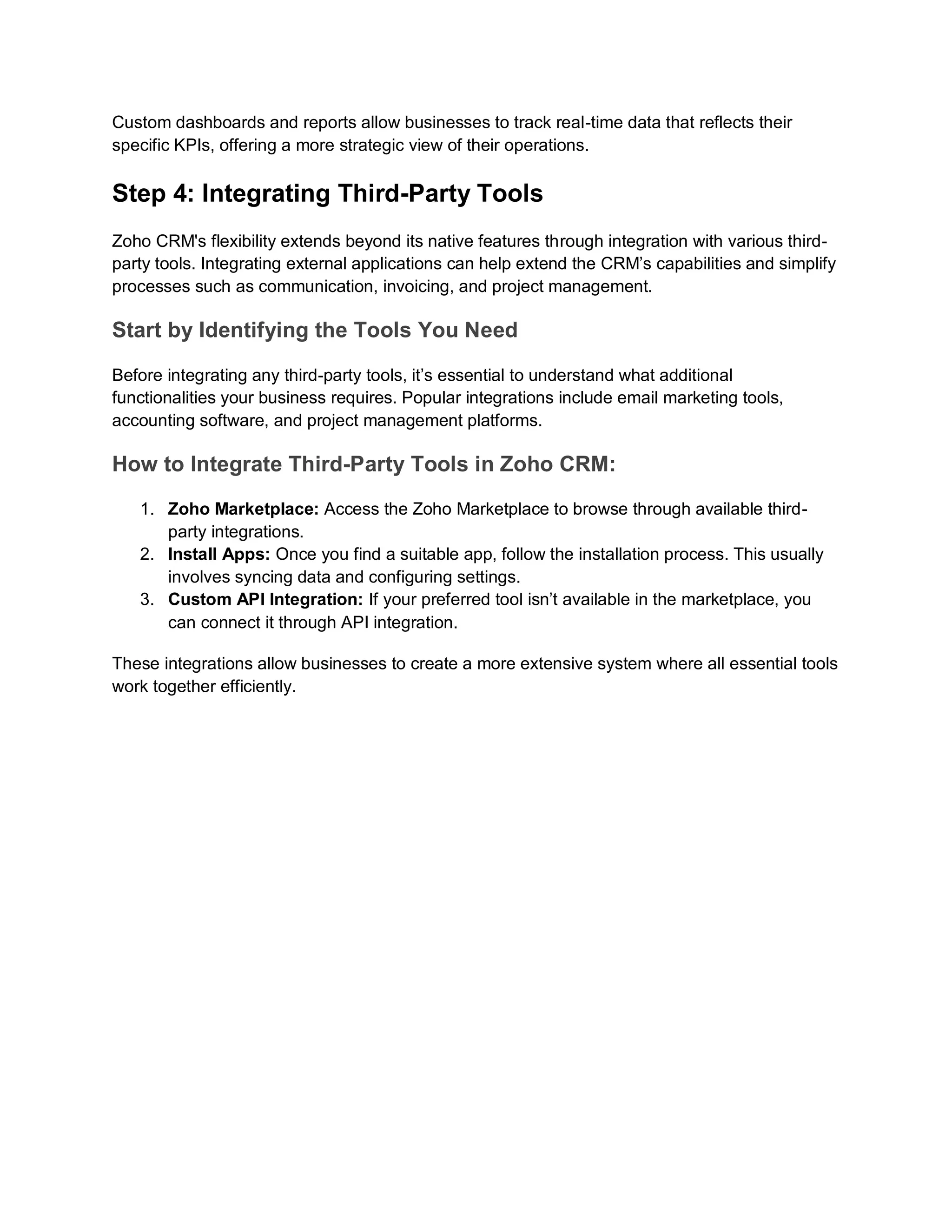 Mastering Zoho CRM Customization: A Step-by-Step Guide | PDF