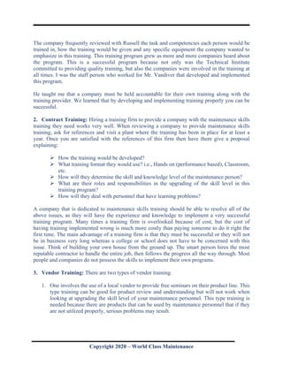 How to Develop an Effective Maintenance Skills Training Program | PDF