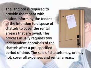 How to deal with a tenant who is(finished) | PPT