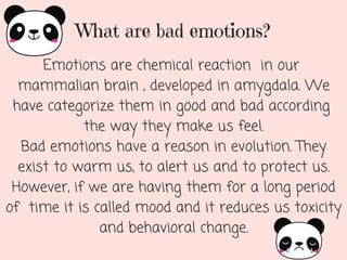 How to deal with bad emotions | PDF