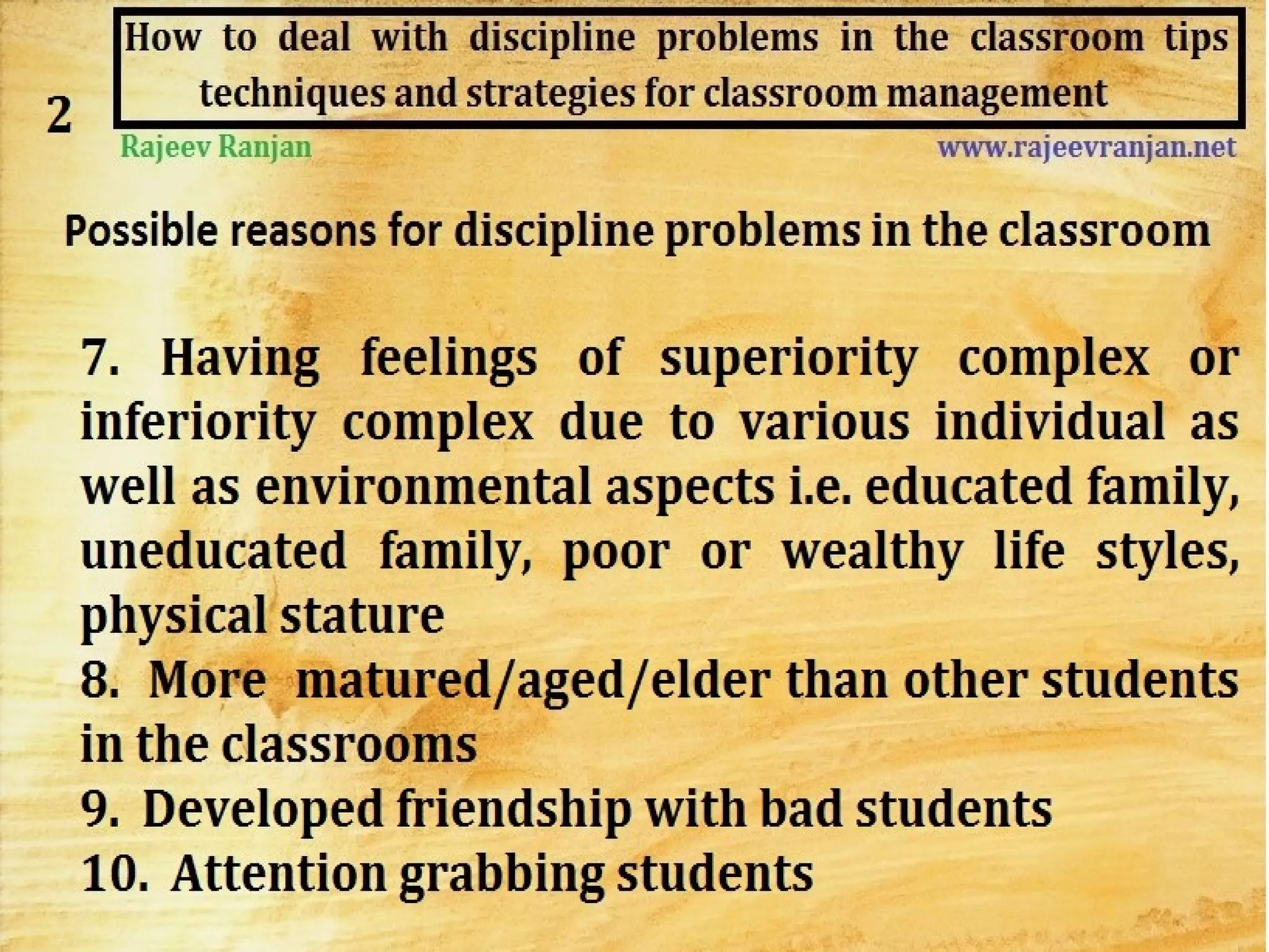 How to deal with discipline problems in the classroom tips techniques ...