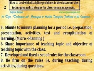 How to deal with discipline problems in the classroom tips techniques ...
