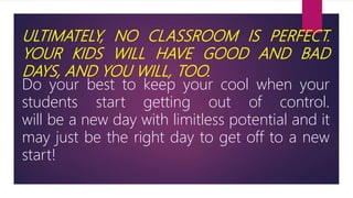 How to deal with indiscipline in the classroom ? | PPTX