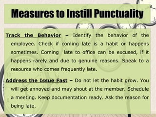 How to deal with late employees? | PPT